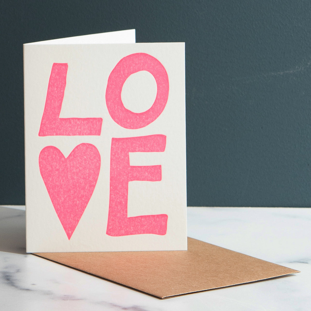 Neon Love Card
